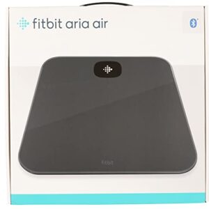 Fitbit Aria Air Bluetooth Digital Body Weight and BMI Smart Scale, Black