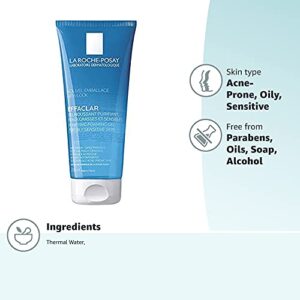 La Roche-Posay Effaclar Purifying Foaming Gel Cleanser for Oily Skin, Daily Face Wash to Remove Excess Oil and Impurities, Oil Free and Soap Free