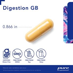 Pure Encapsulations Digestion GB | Digestive Enzyme Supplement to Support Gall Bladder and Digestion of Carbohydrates and Protein* | 90 Capsules