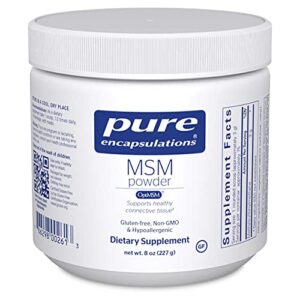 pure encapsulations msm powder | hypoallergenic supplement supports joint, immune, and respiratory health | 8 ounces