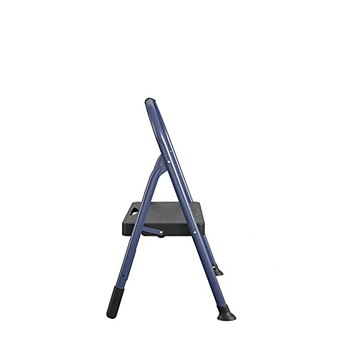 COSCO 11248NVY1E Folding Big Step Stool, 225 lb. Weight Capacity, ANSI Type II, 1