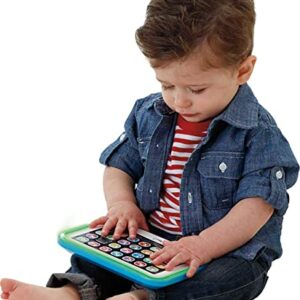 Fisher-Price Pretend Tablet Learning Toy with Lights Music and Smart Stages Educational Content for Baby and Toddler, Blue​