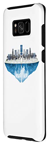 Galaxy S8+ Flat Earth Awesome Future City Ice Wall Society Gift Case