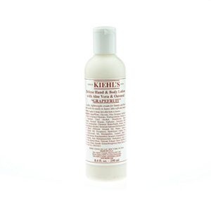 kiehl’s hand & body lotion with aloe vera & oatmeal – grapefruit 8.4oz (250ml)