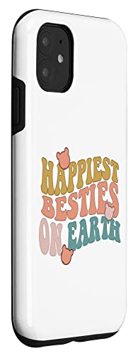 iPhone 11 Happiest Besties On Earth Cute Custom Park For Best Friends Case