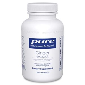 pure encapsulations ginger extract | supplement to support the digestive, musculoskeletal, and cardiovascular systems* | 120 capsules