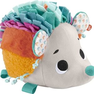 Fisher-Price Newborn Toy Cuddle ‘N Snuggle Hedgehog Plush with Sounds and Textures for Infant Sensory Play Ages 3+ Months