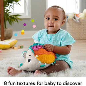 Fisher-Price Newborn Toy Cuddle ‘N Snuggle Hedgehog Plush with Sounds and Textures for Infant Sensory Play Ages 3+ Months