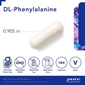 Pure Encapsulations DL-Phenylalanine | Amino Acid Supplement for Memory and Focus, Joints, Muscles, and Cognitive Support* | 90 Capsules