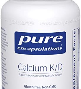 Pure Encapsulations Calcium K/D | Supplement for Bone Strength, Immune System, Colon, and Cardiovascular Health* | 60 Capsules