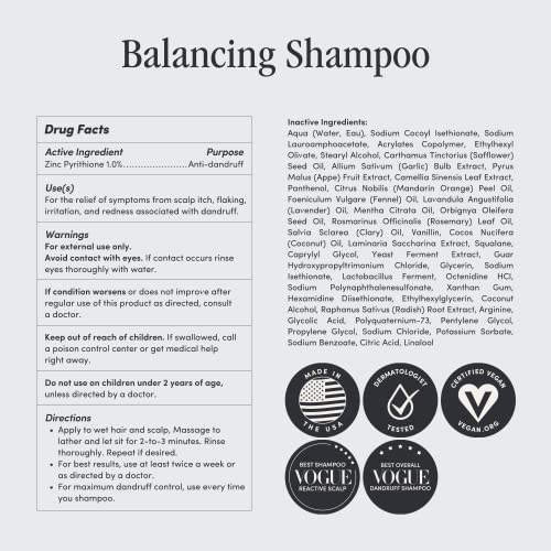 Jupiter Dandruff Shampoo & Conditioner For Dry, Oily, Itchy, Flaky Scalp - Color Safe - Sulfate, Paraben, Phthalate Free - Vegan - Premium Medicated Shampoo & Dry Scalp Conditioner - 9.5 fl oz each