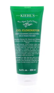 kiehl’s mens oil eliminator deep cleansing exfoliating face wash, apricot, 6.8 oz