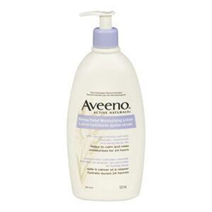 aveeno body moisture stress relief moisturizing lotion, 18 ounce