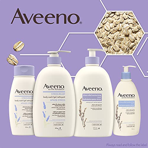 Aveeno Body Moisture Stress Relief Moisturizing Lotion, 18 Ounce