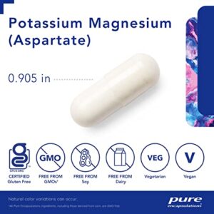 Pure Encapsulations Potassium Magnesium (Aspartate) | Supplement to Support Heart, Muscular, Bone, and Nerve Health* | 180 Capsules