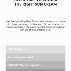 B_LAB Matcha Hydrating Real Sun Screen 50ml