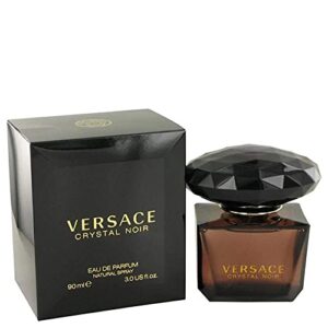 versace crystal noir eau de toilette spray for women, 3 fluid ounce