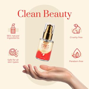 Clear Beauty (Formerly Clair) Retinol & Goji Berry Under Eye Serum - Diminish Fine Lines, Wrinkles, Eye Bags & Dark Circles, Depuffing Eye Serum - Cruelty Free Korean Skincare For All Skin Types