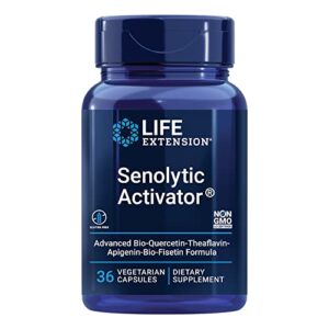 life extension senolytic activator – with quercetin, fisetin – for immune support, anti-aging & longevity – supports systemic rejuvenation – non-gmo, gluten-free – 36 vegetarian capsules