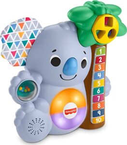 fisher-price linkimals baby learning toy counting koala with interactive lights and music for ages 9+ months