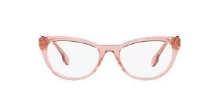 Versace VE 3311-5322 Eyeglasses, Transparent Pink w/Demo Lens, 52mm