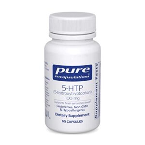 pure encapsulations 5-htp 100 mg | 5-hydroxytryptophan supplement for brain, sleep, eating behavior, and serotonin support* | 60 capsules