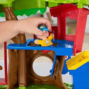 Fisher-Price Little People Toddler Musical Toy Swing & Share Treehouse Playset with 3 Figures for Pretend Play Ages 1+ Years [Amazon Exclusive]