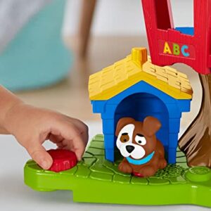 Fisher-Price Little People Toddler Musical Toy Swing & Share Treehouse Playset with 3 Figures for Pretend Play Ages 1+ Years [Amazon Exclusive]