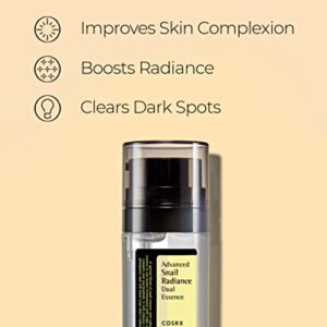 COSRX Niacinamide 5% + Snail Mucin 74% Dual Essence, Dark Spot & Anti aging Face Serum, Hydrating, Brightening, 2.70 fl.oz / 80ml