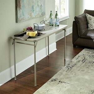 Cosco Folding Serving Table, 20" x 48", Antique Linen