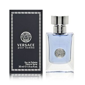 versace pour homme for men eau de toilette spray, 1.0 ounce