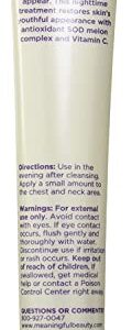 Meaningful Beauty Firming Chest and Neck Crème , Tightening Treatment with Vitamin C and Hyaluronic Acid , 1.7 Ounce