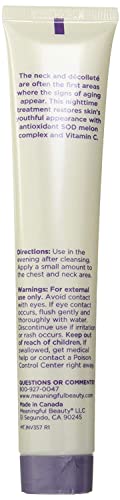 Meaningful Beauty Firming Chest and Neck Crème , Tightening Treatment with Vitamin C and Hyaluronic Acid , 1.7 Ounce