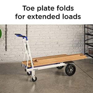 COSCO 12253BLU1E Next Gen 3-in-1 Folding Toe Plate Hand Truck, 800 lb/100 lb Weight Capacity, Blue