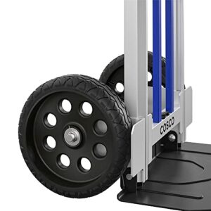 COSCO 12253BLU1E Next Gen 3-in-1 Folding Toe Plate Hand Truck, 800 lb/100 lb Weight Capacity, Blue