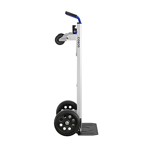 COSCO 12253BLU1E Next Gen 3-in-1 Folding Toe Plate Hand Truck, 800 lb/100 lb Weight Capacity, Blue