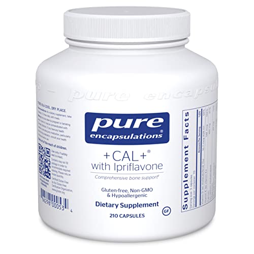 Pure Encapsulations +Cal+ with Ipriflavon | Mineral, Vitamin, and Herbal Supplement to Promote Skeletal Strength | 210 Capsules