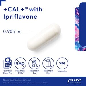 Pure Encapsulations +Cal+ with Ipriflavon | Mineral, Vitamin, and Herbal Supplement to Promote Skeletal Strength | 210 Capsules