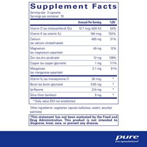 Pure Encapsulations +Cal+ with Ipriflavon | Mineral, Vitamin, and Herbal Supplement to Promote Skeletal Strength | 210 Capsules