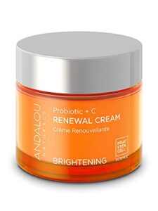 andalou naturals probiotic + c renewal cream, ivory, probiotic plus c, 1.7 oz