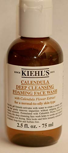 Kiehl's Calendula Deep Cleansing Foaming Face Wash, 2.5 Ounce/ 75ml