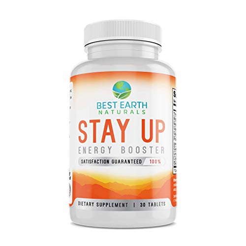 Best Earth Naturals Stay Up Energy Booster Energy Vitamins with Guarana, B Vitamins and More for Energy, Endurance, Stamina, Focus Support and to Help Stay Alert 30 Count