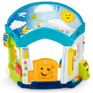 fisher-price laugh & learn electronic playhouse smart learning home playset with lights sounds & activities for infants and toddlers [amazon exclusive]