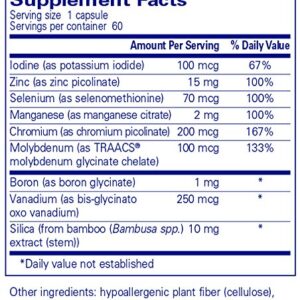 Pure Encapsulations - Trace Minerals - Essential Trace Mineral Blend to Support Metabolism and Cellular Function- 60 Capsules