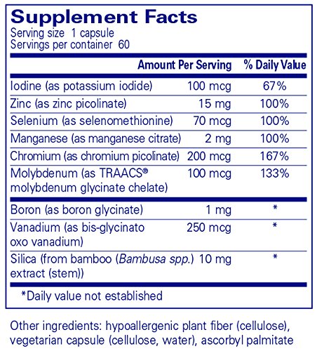 Pure Encapsulations - Trace Minerals - Essential Trace Mineral Blend to Support Metabolism and Cellular Function- 60 Capsules