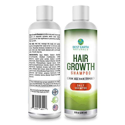 Hair Growth Shampoo For Healthy Hair Growth, Hair loss, Slow Growing and Thinning Hair For Men and Women 8 Ounces