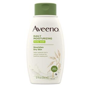 Aveeno Daily Moisturizing Winter Skin Essentials Skincare Set for Face & Body with Daily Moisturizing Body Lotion, Body Wash, Facial Cleanser, and Face Cream, Gift Set, 4 Items