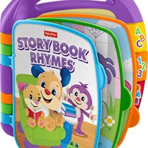 Fisher-Price Laugh & Learn Musical Baby Toy, Storybook Rhymes, Electronic Learning Book With Lights & Songs For Ages 6+ Months