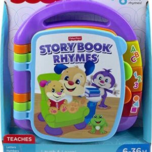 Fisher-Price Laugh & Learn Musical Baby Toy, Storybook Rhymes, Electronic Learning Book With Lights & Songs For Ages 6+ Months