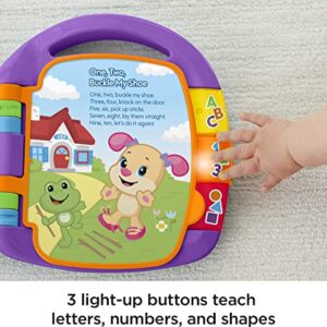 Fisher-Price Laugh & Learn Musical Baby Toy, Storybook Rhymes, Electronic Learning Book With Lights & Songs For Ages 6+ Months